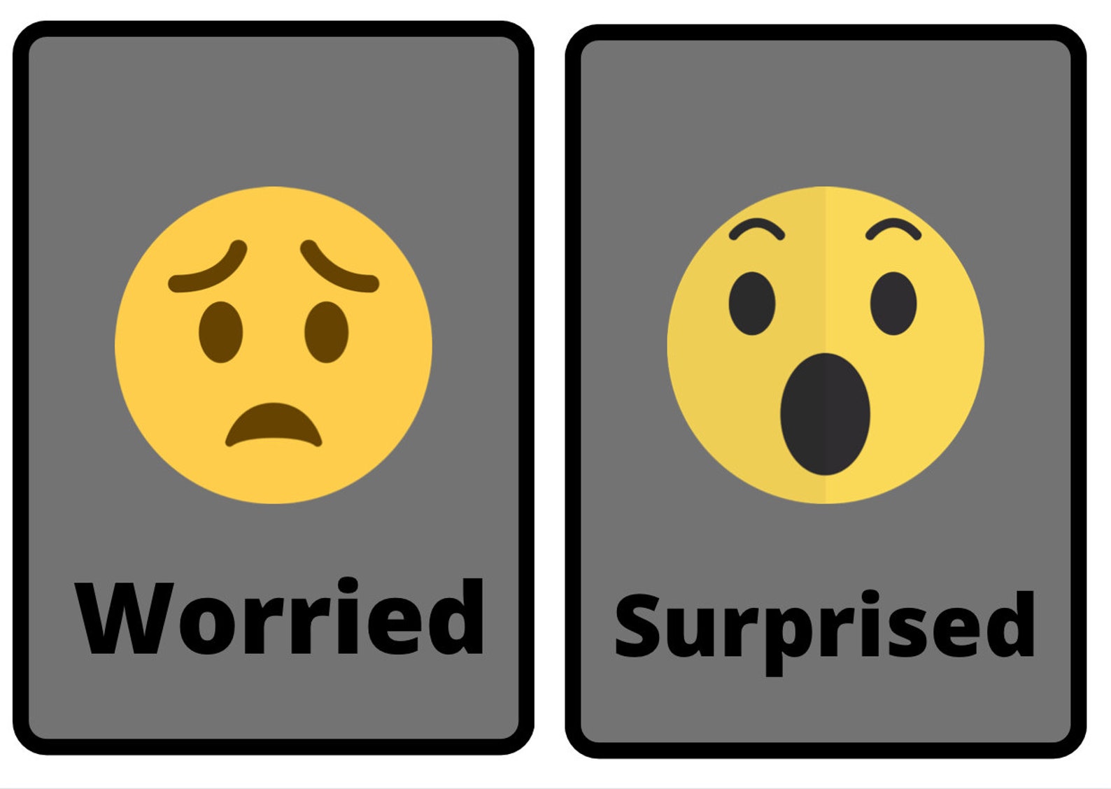 Emotion Flash Cards for Toddlers and Young Children - Etsy