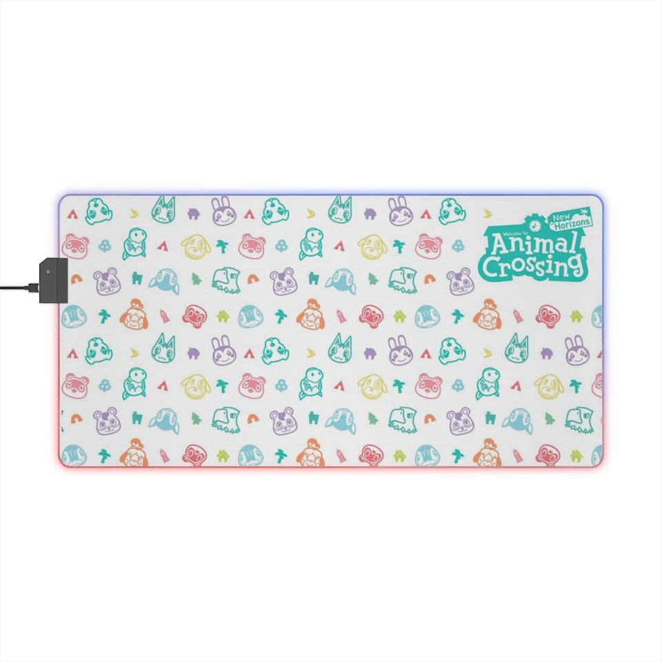Animal Crossing LED Gaming Mouse Pad Designed & Sold By Paco Sordo