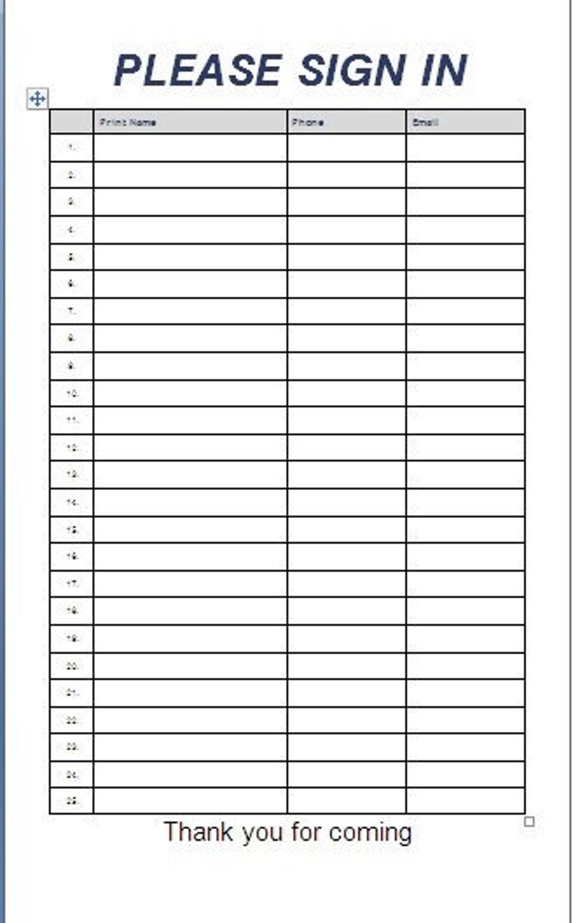 Open House Sign-in Sheet | Real Estate Marketing | Instant Download ...