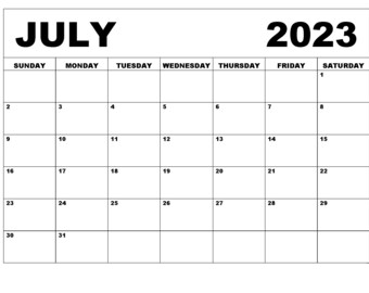 13 Month Calendar July 2023-july 2024 Printable Instant Downloadable ...