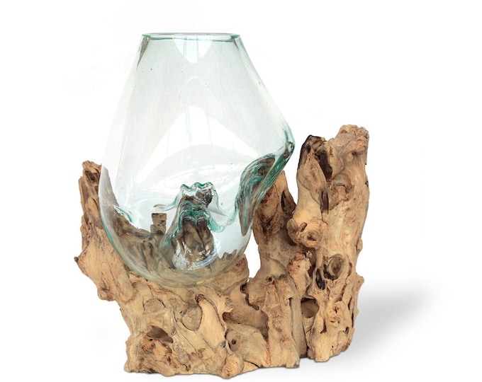 Mundgeblasenes Glas Auf Wurzel