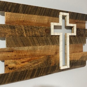 Rough Sawn Wood Cross Wall Hanging - Etsy