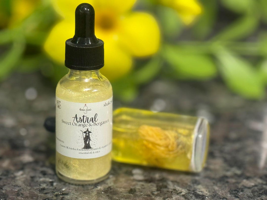 Astral Luxury Body Oil /bergamot/sweet Orange/coconut Oil/jojoba/almond ...