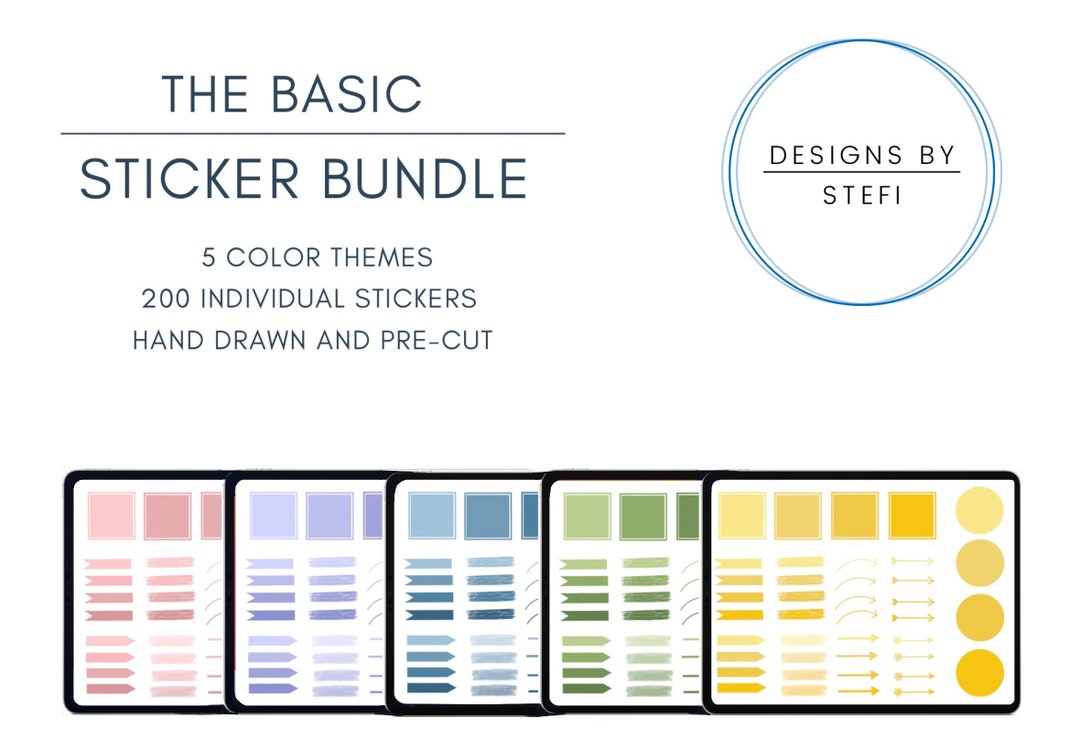 200 Goodnotes Sticker Bundle • Digital Stickers for Lecture Notes ...