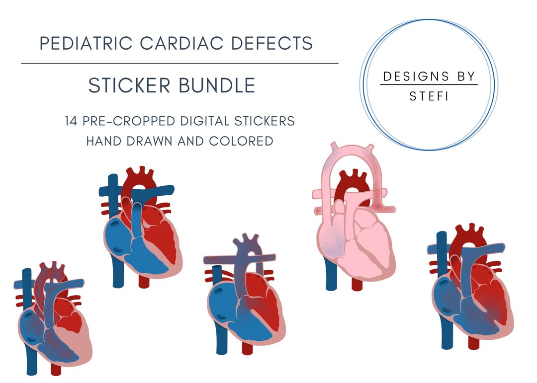 HEART DEFECTS | Human Anatomy Digital Stickers | Nursing, Medicine ...