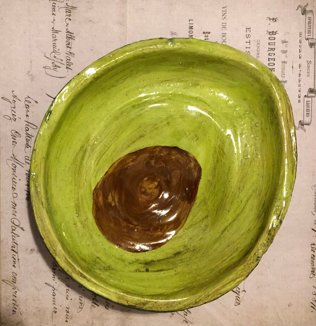 Avocado Ceramic Bowl - Etsy