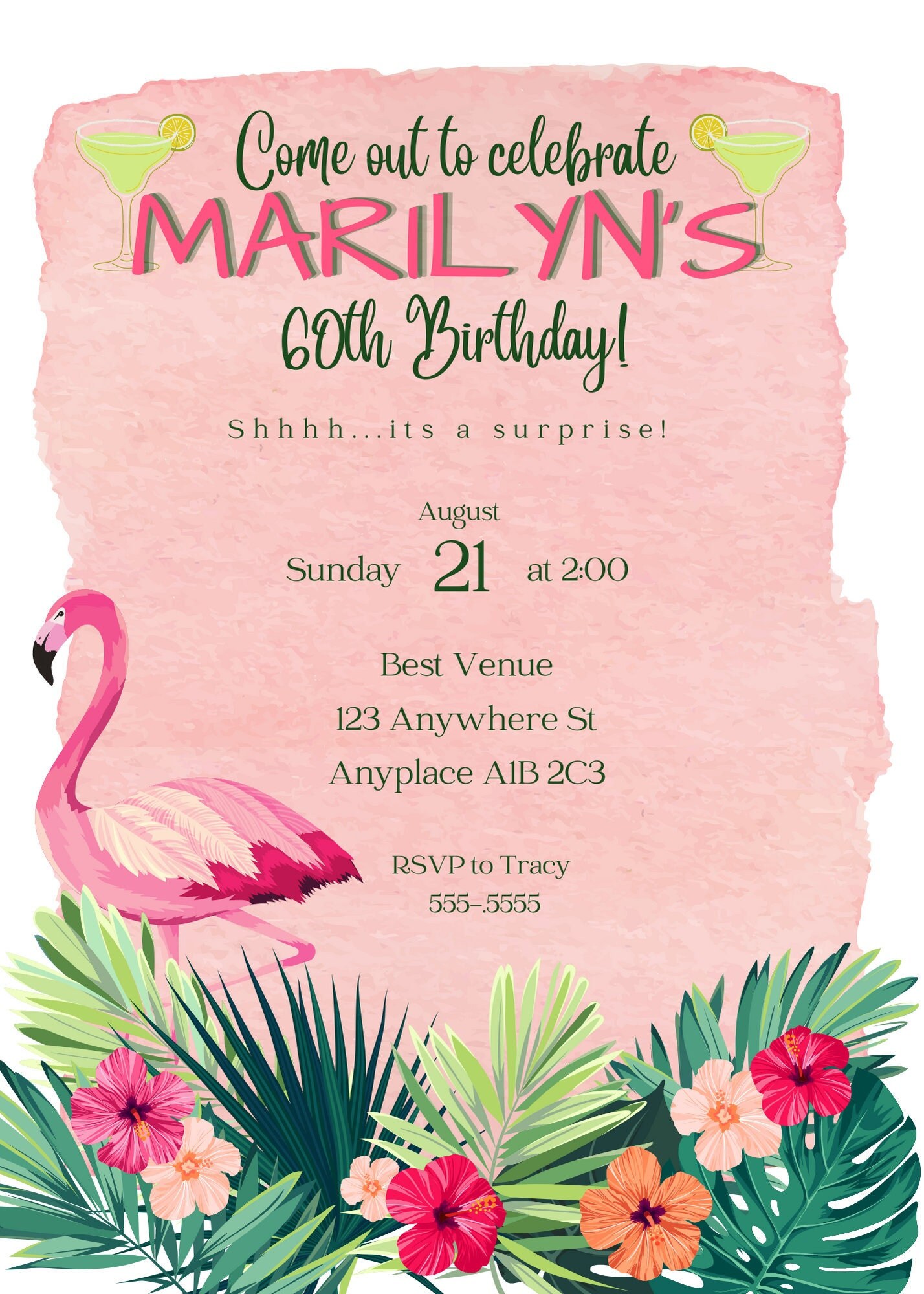 Birthday Invitation Digital Invitation, Party Invitation, Digital ...