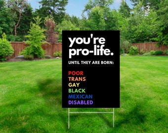 Pro Life Sign - Etsy