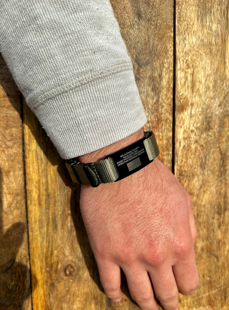 Personalized Military Bracelet Fallen Soldier Bracelets - Etsy