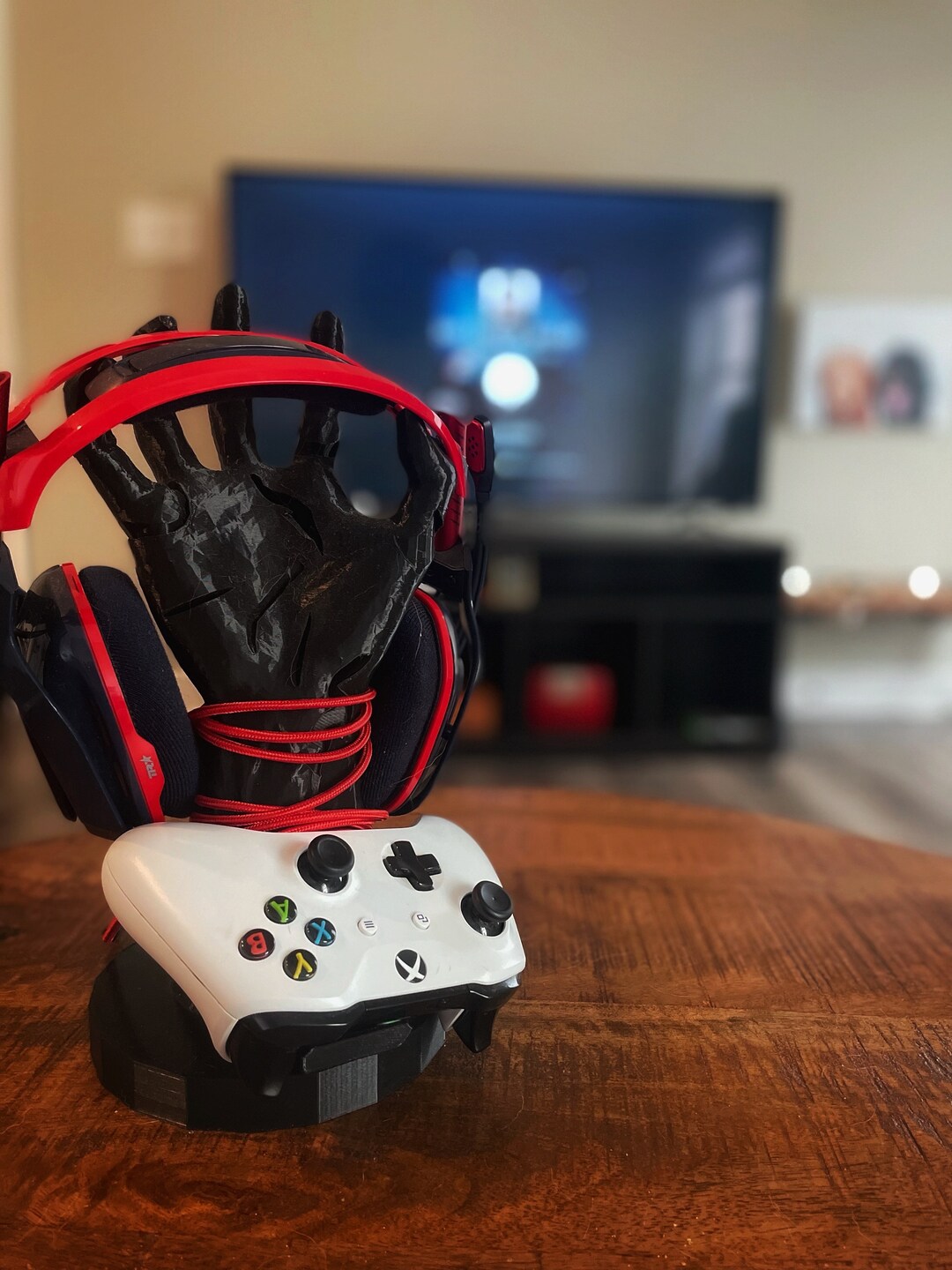 Controller and Headphone Holder Zombie Video Game Display Gaming ...