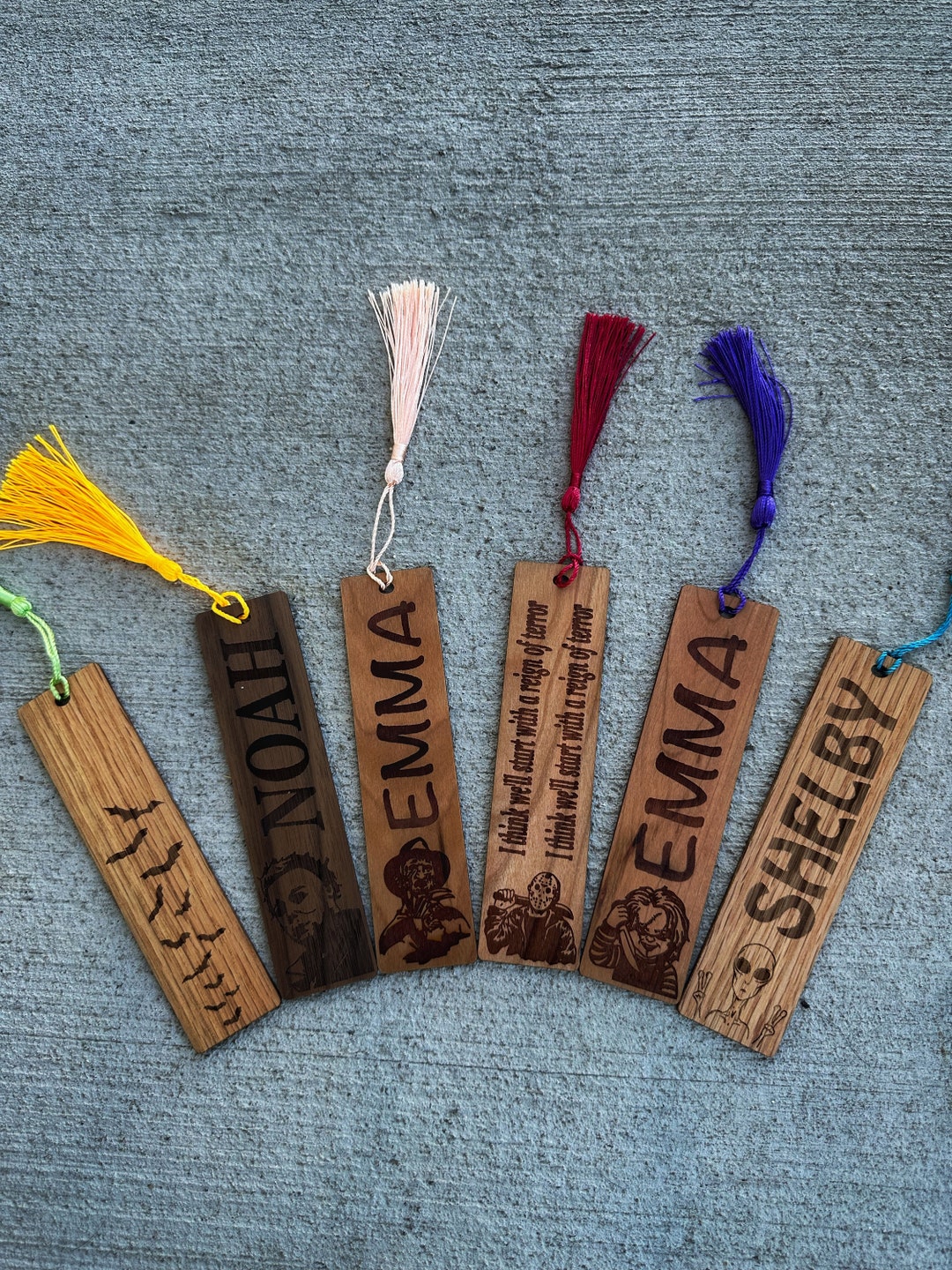 HALLOWEEN BOOKMARKS | Horror Film Character Book Mark | Creepy Book ...