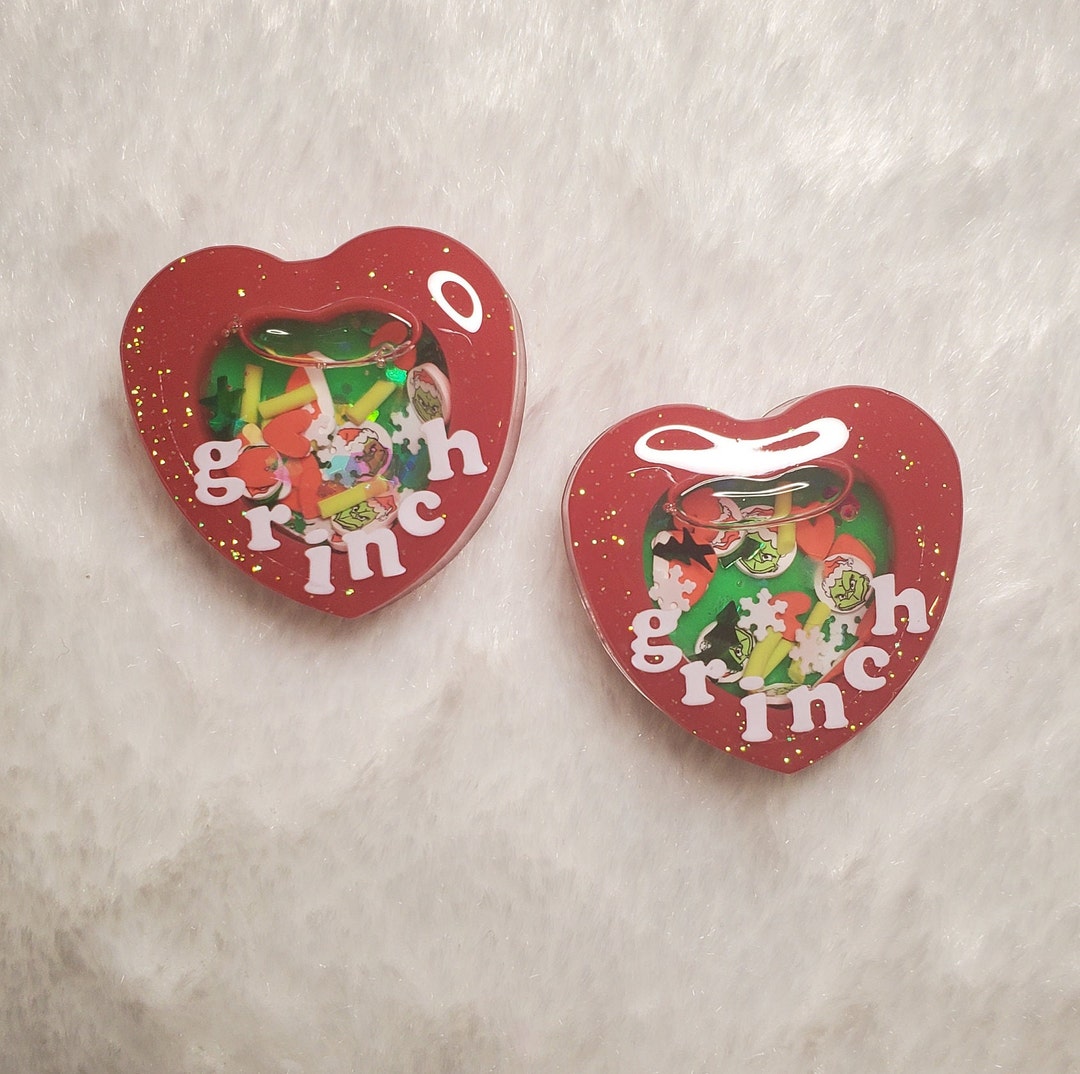Mini Grinch Resin Shaker - Etsy