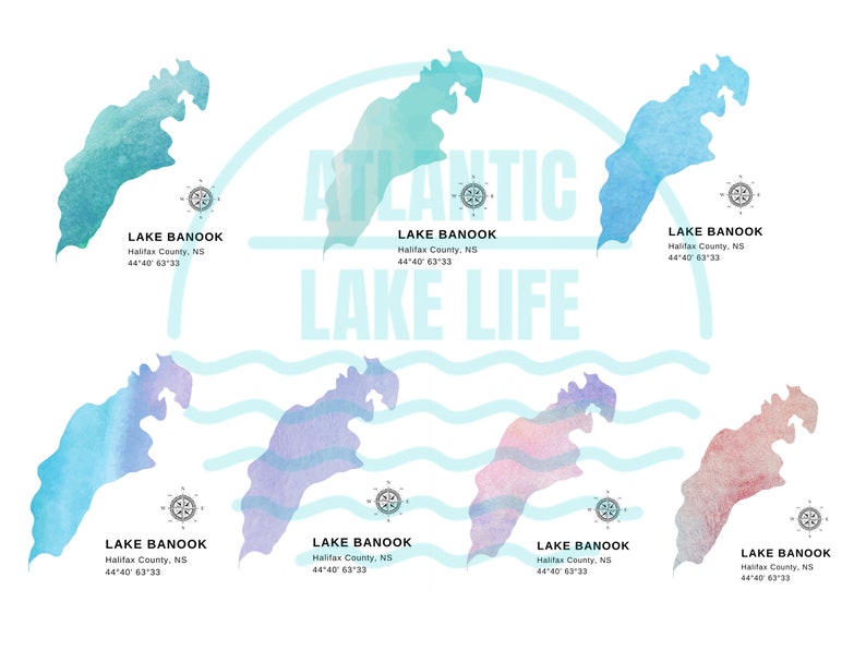 DIGITAL Lake Banook Wall Art | Halifax County, Nova Scotia | 8x10 5x7 7 ...