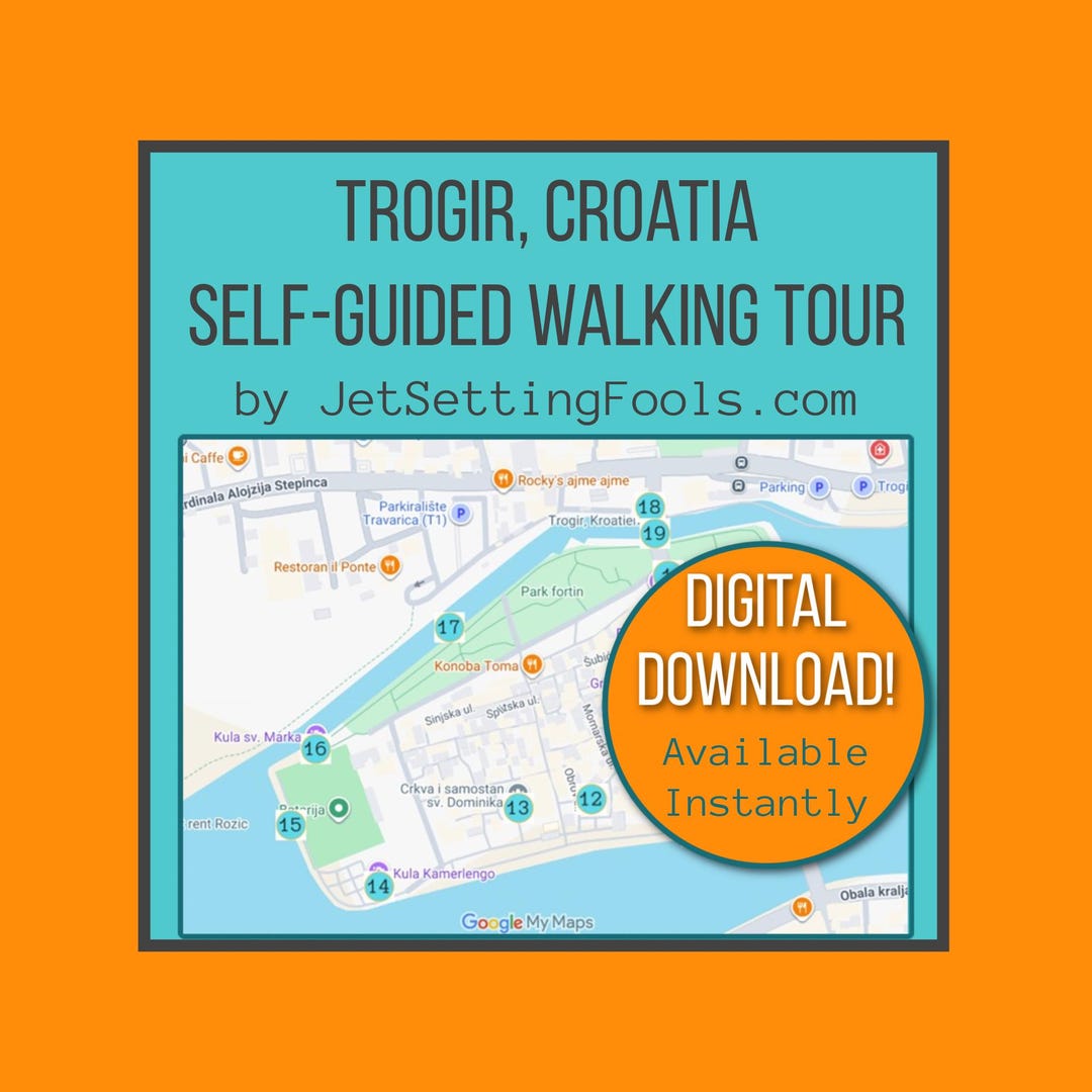 Trogir Walking Tour With Map Featuring Top Sights, Hidden Gems - Etsy