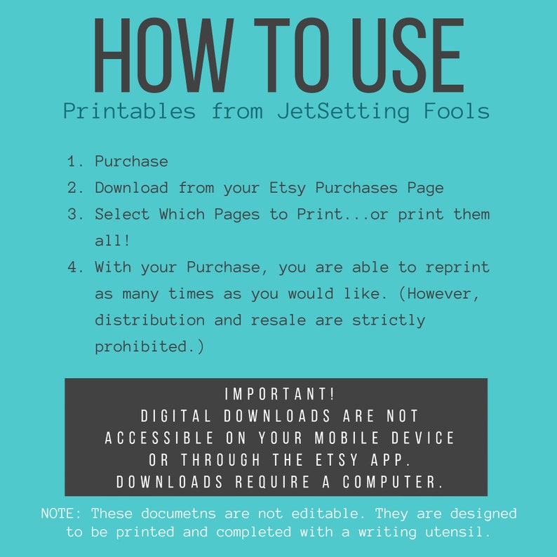 Travel Planner Printables: Vacation Budget, Trip Itinerary, Packing ...