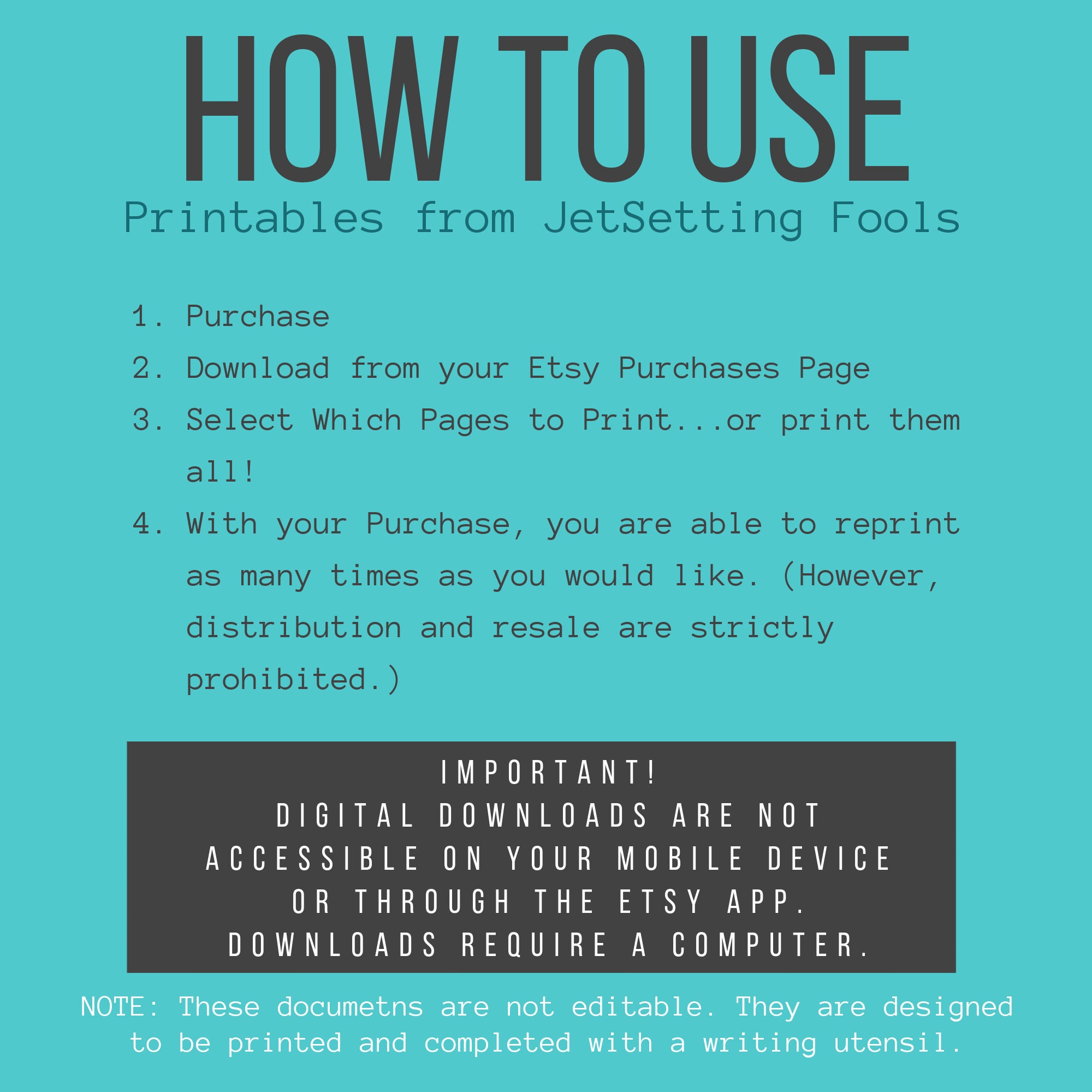 Travel Planner Printables: Vacation Budget, Trip Itinerary, Packing ...