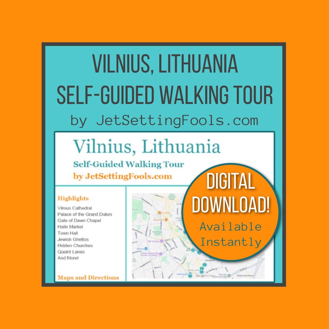 Old Town Vilnius Walking Tour With Map and Map Links Featuring Top ...