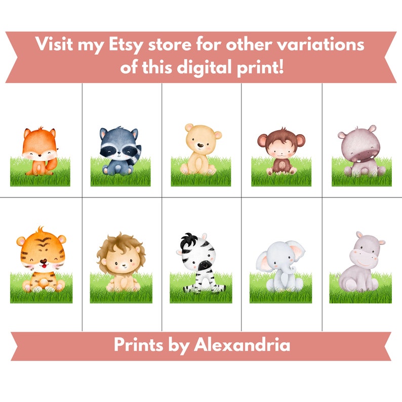Arte mural imprimible de Bear Nursery. Impresión digital de guardería ...