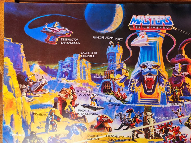 Original MOTU masters of the Universe Poster From 1988 From Mattel ...