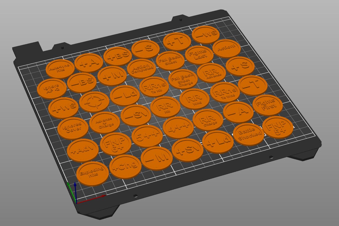 WH40K Tokens for ALL Factions Updated for 10th Digital Download 41 Stls ...