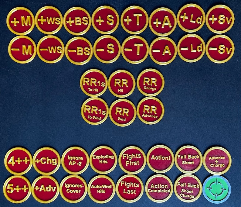 WH40K Tokens for ALL Factions - Updated for 10th - Digital Download 41 ...