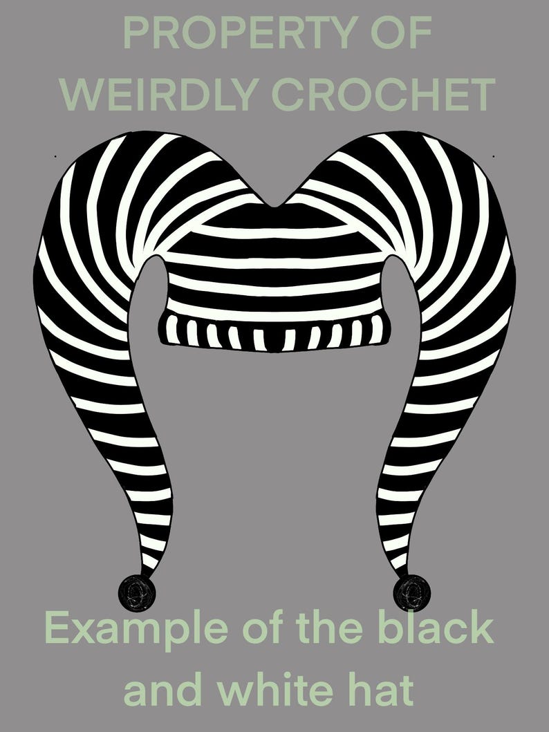 Crochet Jester/clown Hat - Etsy
