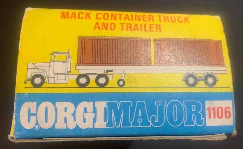 Corgi Major Antique Mack Container Truck and Trailer - Etsy