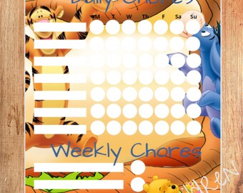 Winnie Chore Chart - Etsy
