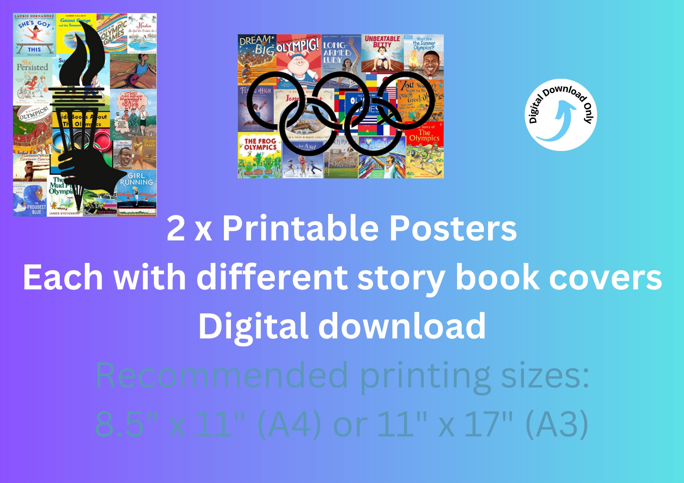 Olympics Story Book Posters Printable Olympics Resources - Etsy