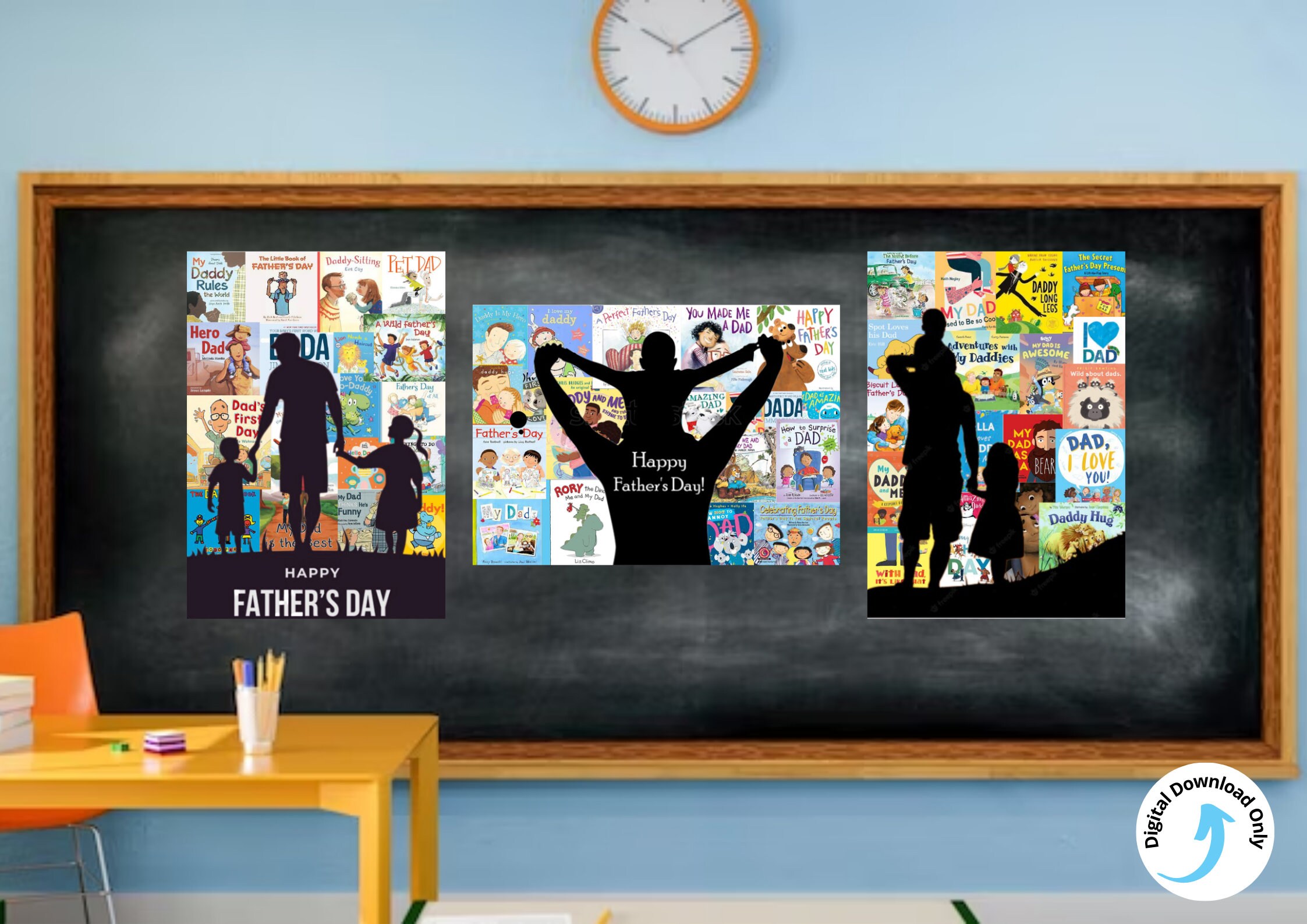 Fathers Day Story Book Posters Dad Books for Children - Etsy