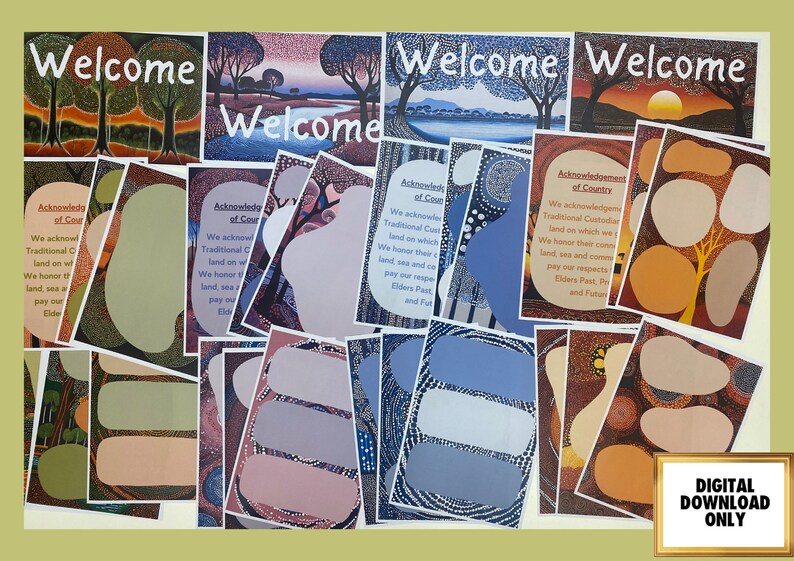 Indigenous Classroom Poster Pack. Aboriginal Art Printable and Fillable ...