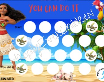 Moana Reward Chart - Etsy UK