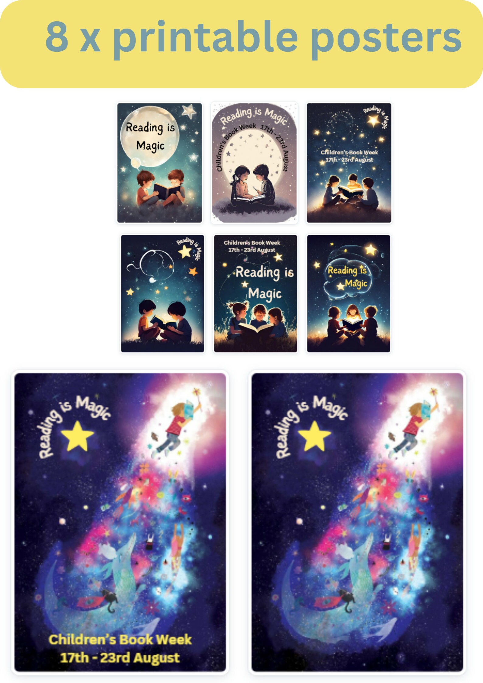 Book Week, Reading is Magic, Book Week Bundle, Book Week Printable ...