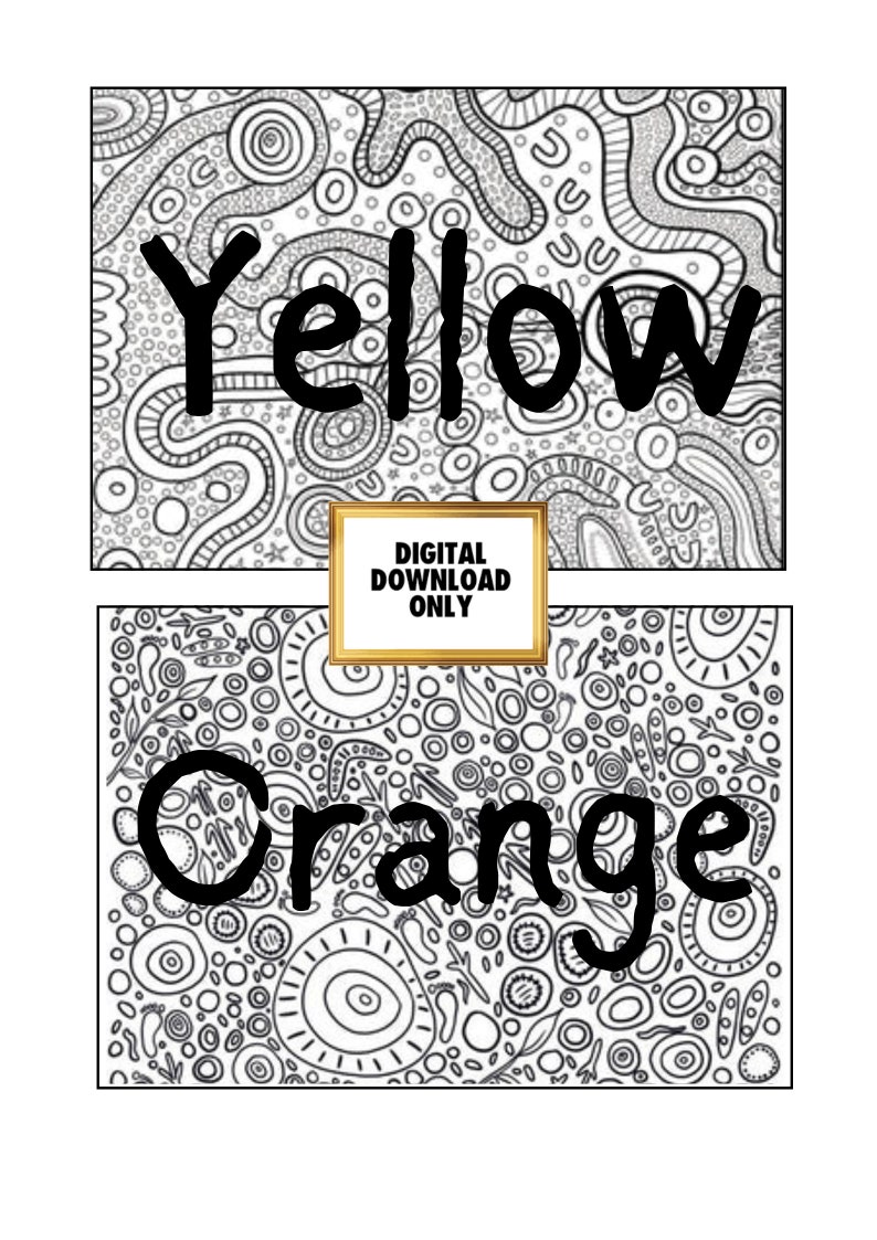 Indigenous Colour Cards, Aboriginal Patterned Colour Posters, Printable ...