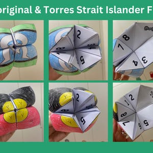 Aboriginal & Torres Strait Islander Cootie Catchers, Aboriginal Flag ...