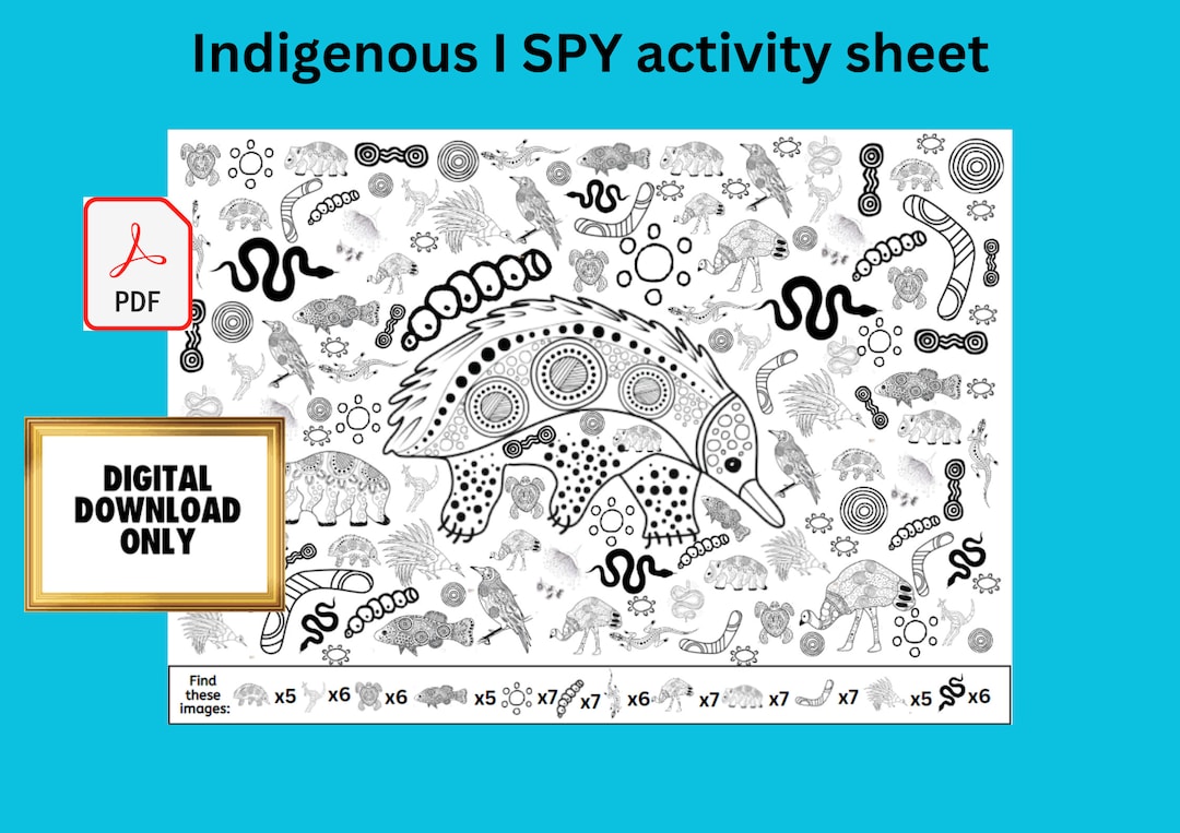 Indigenous I Spy Printable Activity Sheet, Aboriginal Classroom ...