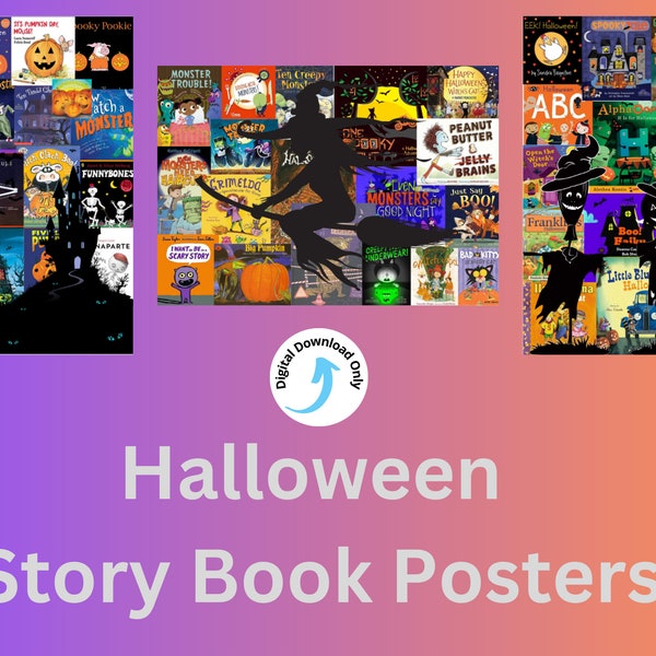 Book Display Posters - Etsy