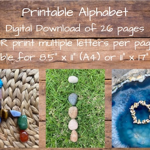 Alphabet Letters, Alphabet Posters, Natures, Alphabet, Natural, Nature ...
