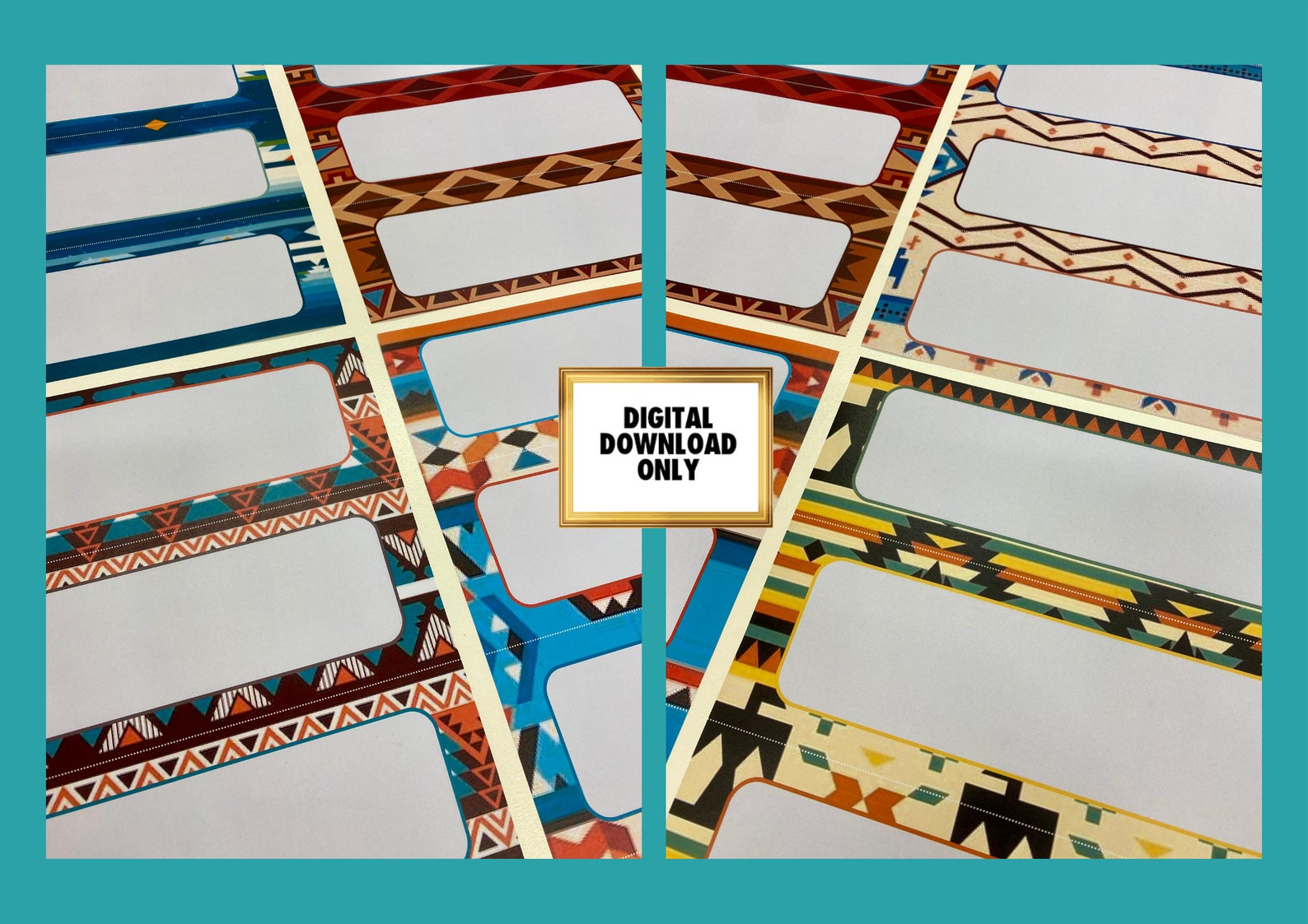 Native American Student Name Cards, American Indian Printable Classroom ...