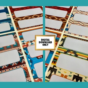 Native American Student Name Cards, American Indian Printable Classroom ...