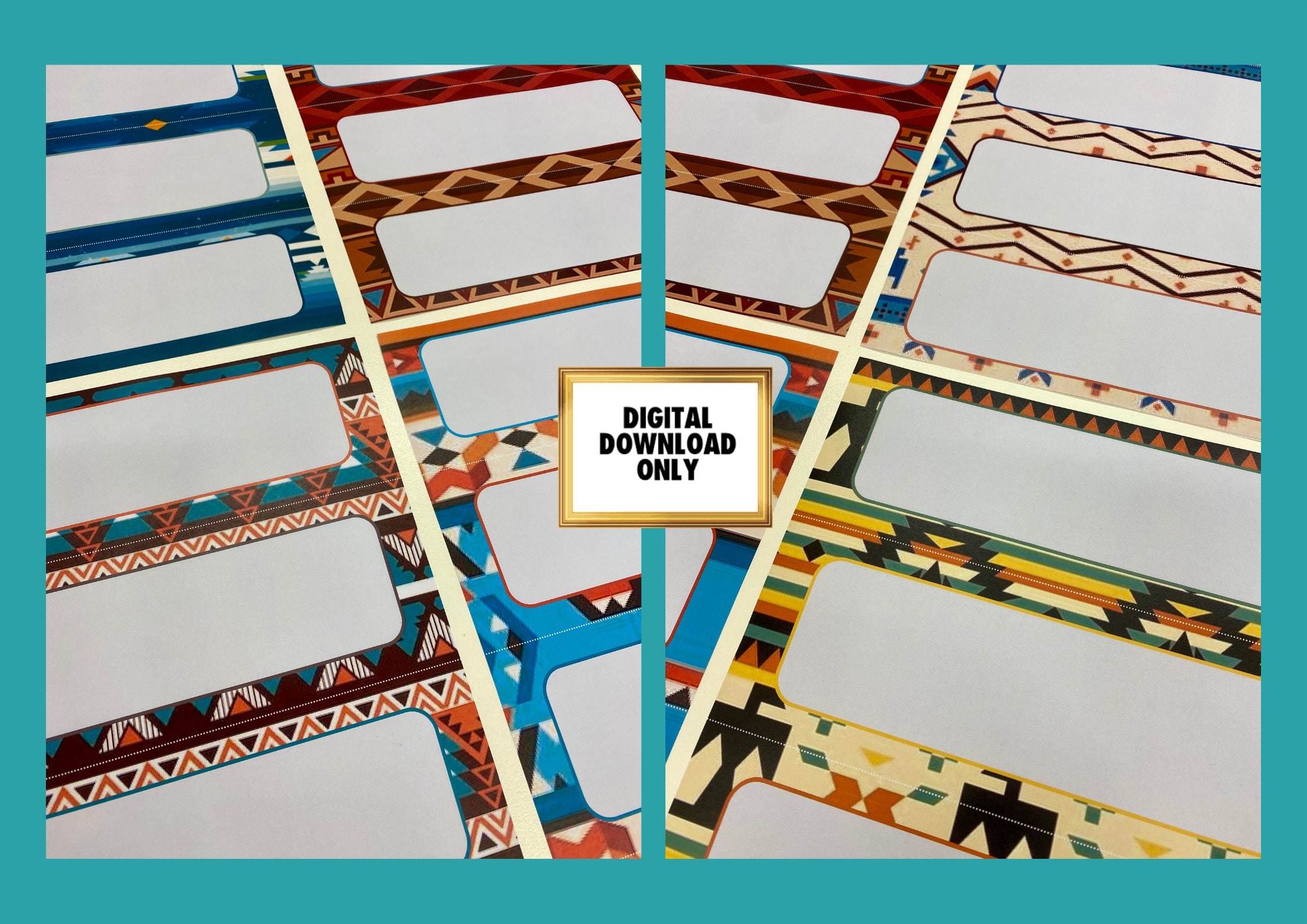Native American Student Name Cards, American Indian Printable Classroom ...