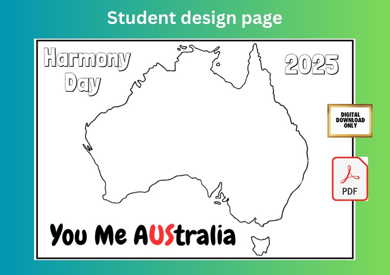 Harmony Day Printable Classroom Mural, Collaborative Student Mural ...