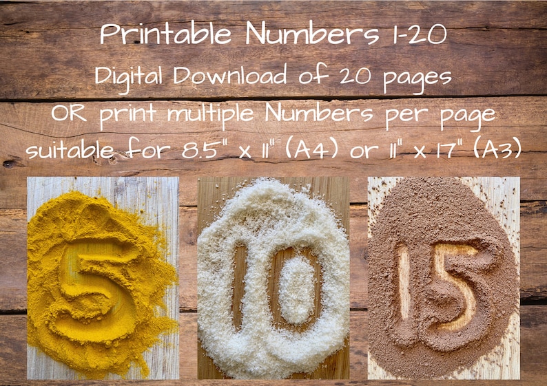 Classroom Numbers, Printables Printable, Natural, Numbers, Objectives ...