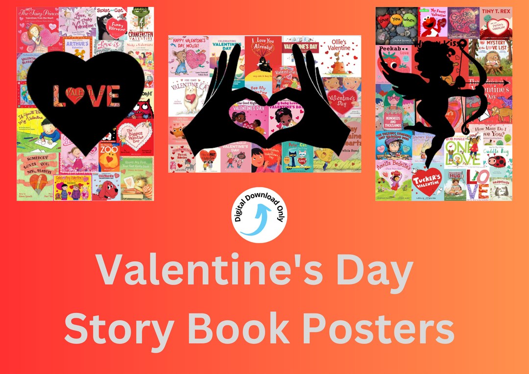 Valentine's Day Story Book Posters, Valentine, School Resources ...