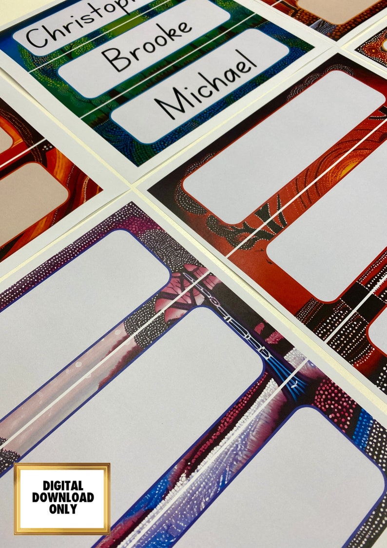 Indigenous Student Name Cards, Aboriginal Printable Classroom Resources ...