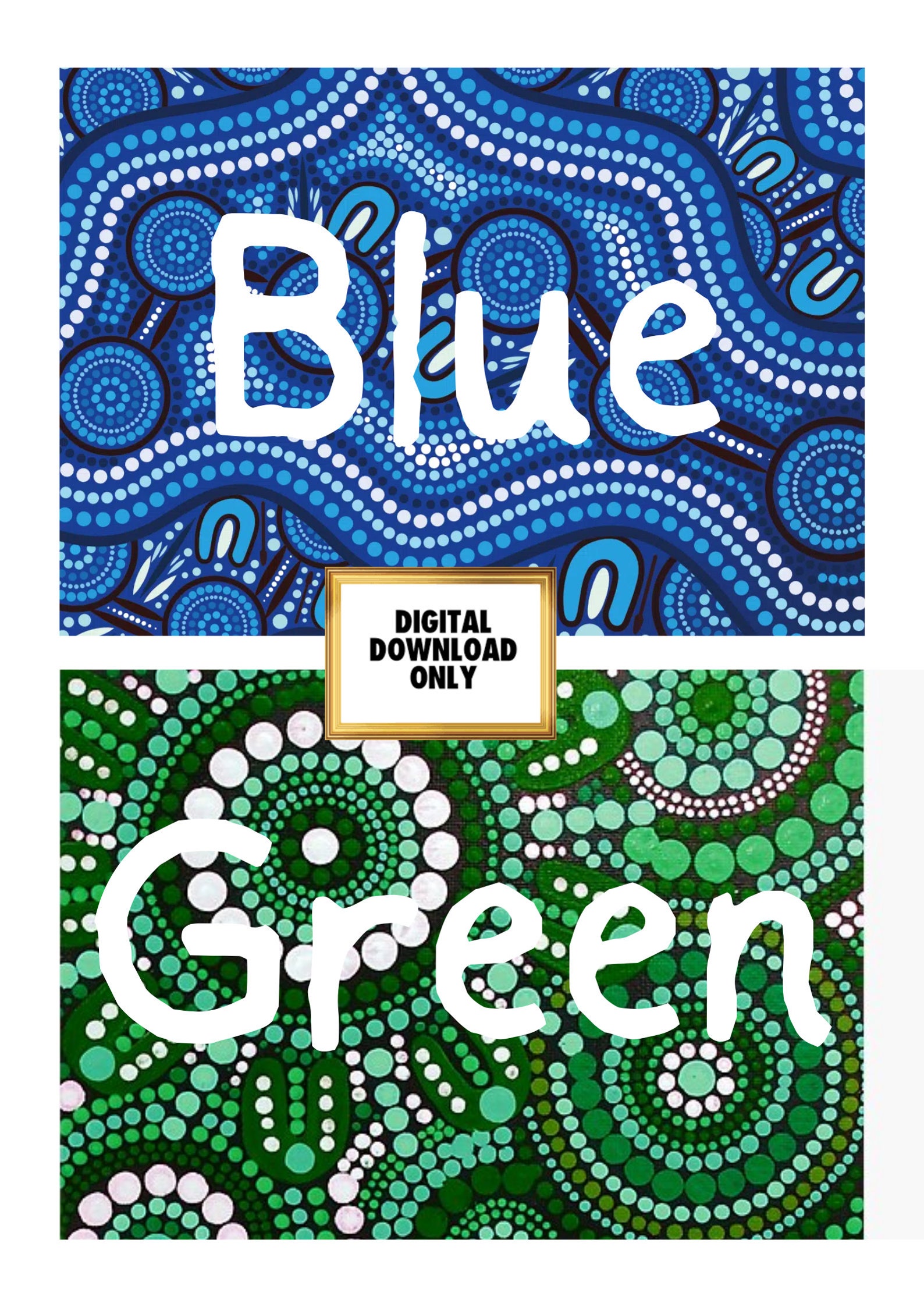 Indigenous Colour Cards, Aboriginal Patterned Colour Posters, Printable ...