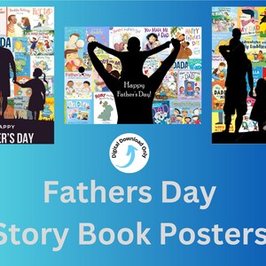 Fathers Day Story Book Posters Dad Books for Children - Etsy