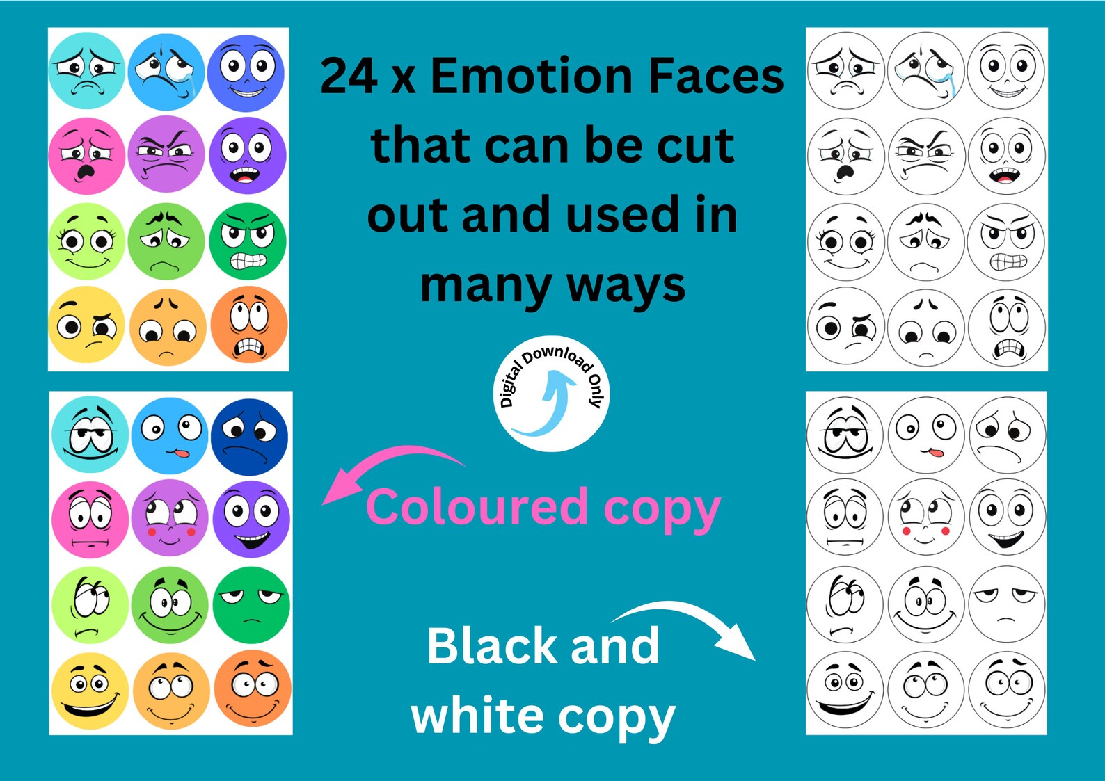 Feelings and Emotions Classroom Bundle, Printable Emotion Resources for ...