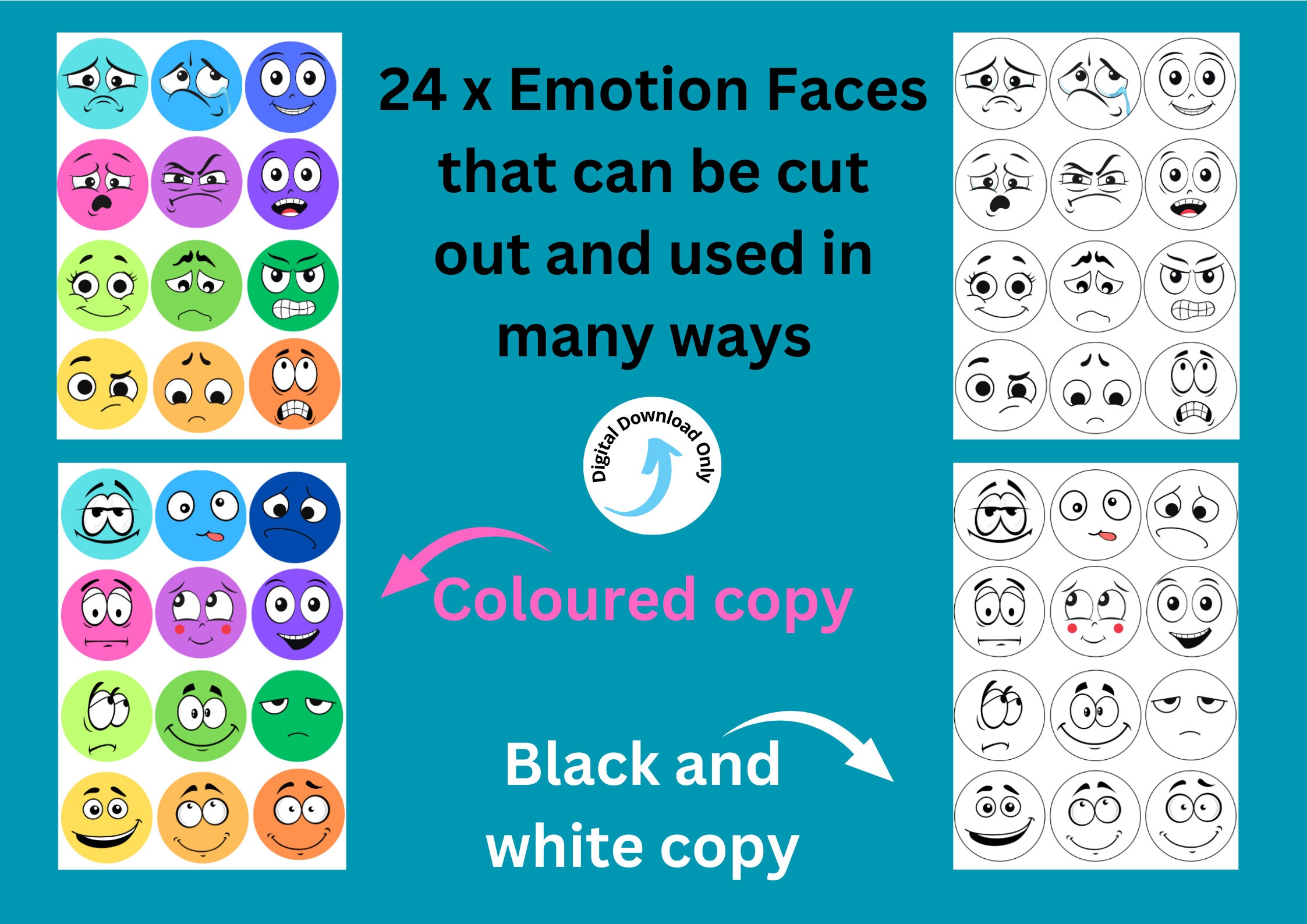 Feelings and Emotions Classroom Bundle, Printable Emotion Resources for ...