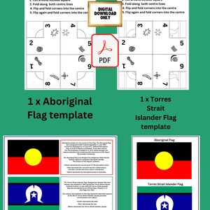 Aboriginal & Torres Strait Islander Cootie Catchers, Aboriginal Flag ...